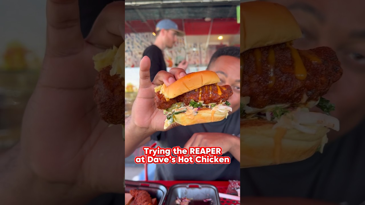 Trying the hottest chicken at Dave’s Hot Chicken #foodie #spicy # ...
