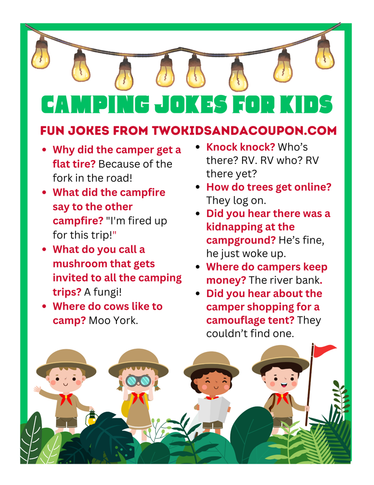 20 Cute Camping Jokes for Kids