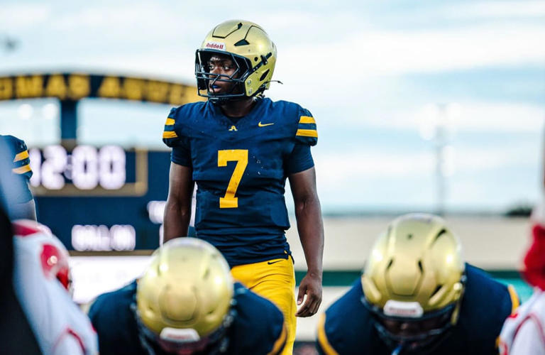 Quarterback of South Florida powerhouse program Mason Mallory driving ...