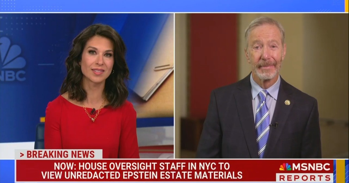 MSNBC Anchor Asks Why Republicans Aren’t Investigating Trump-Epstein ...