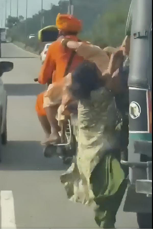 Watch: Woman clings to moving auto to escape robbers, netizens express concern over Punjab law ...
