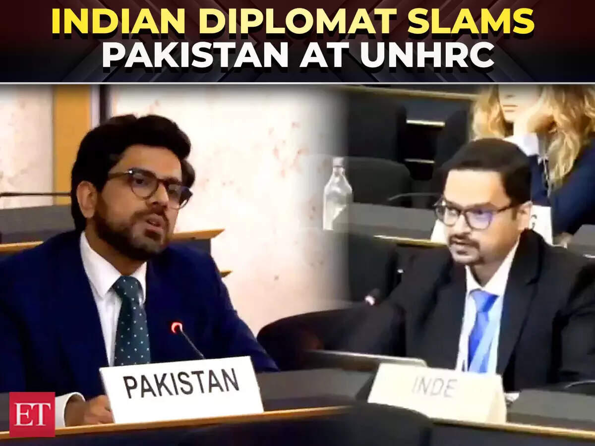 Indian diplomat slams Pakistan at UNHRC: ‘failed state' addicted to ...