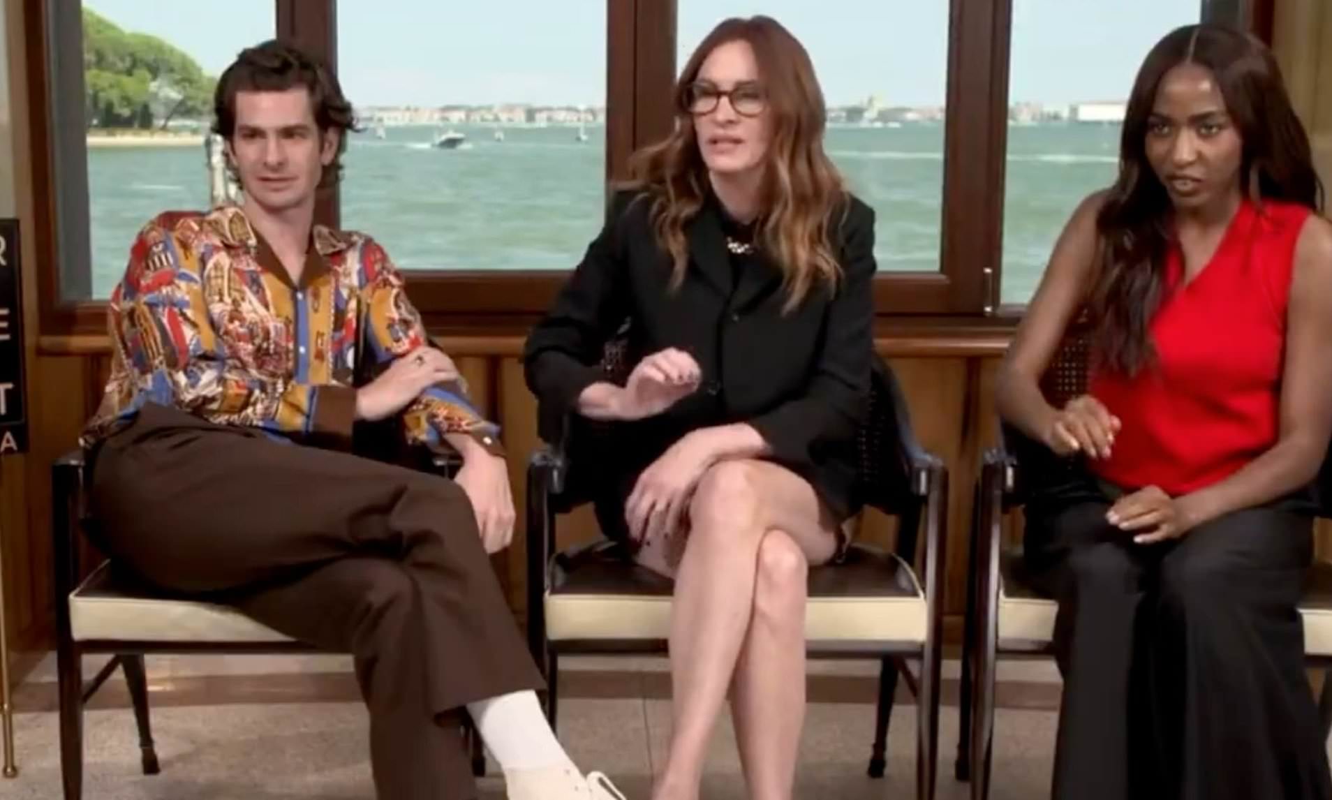 Watch: Awkward moment Ayo Edebiri defended by Julia Roberts in toe ...