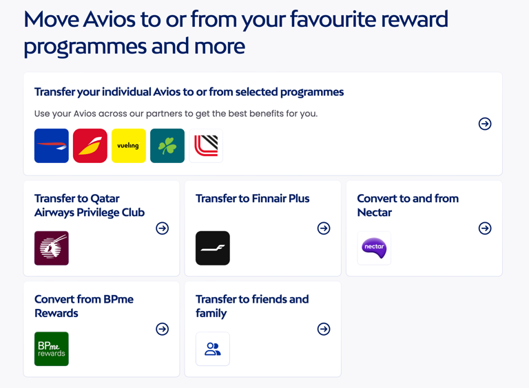 New user-friendly tool lets you easily transfer Avios between all 7 ...