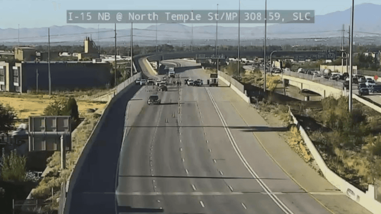 Fatal I-15 crash shuts down northbound lanes near North Temple