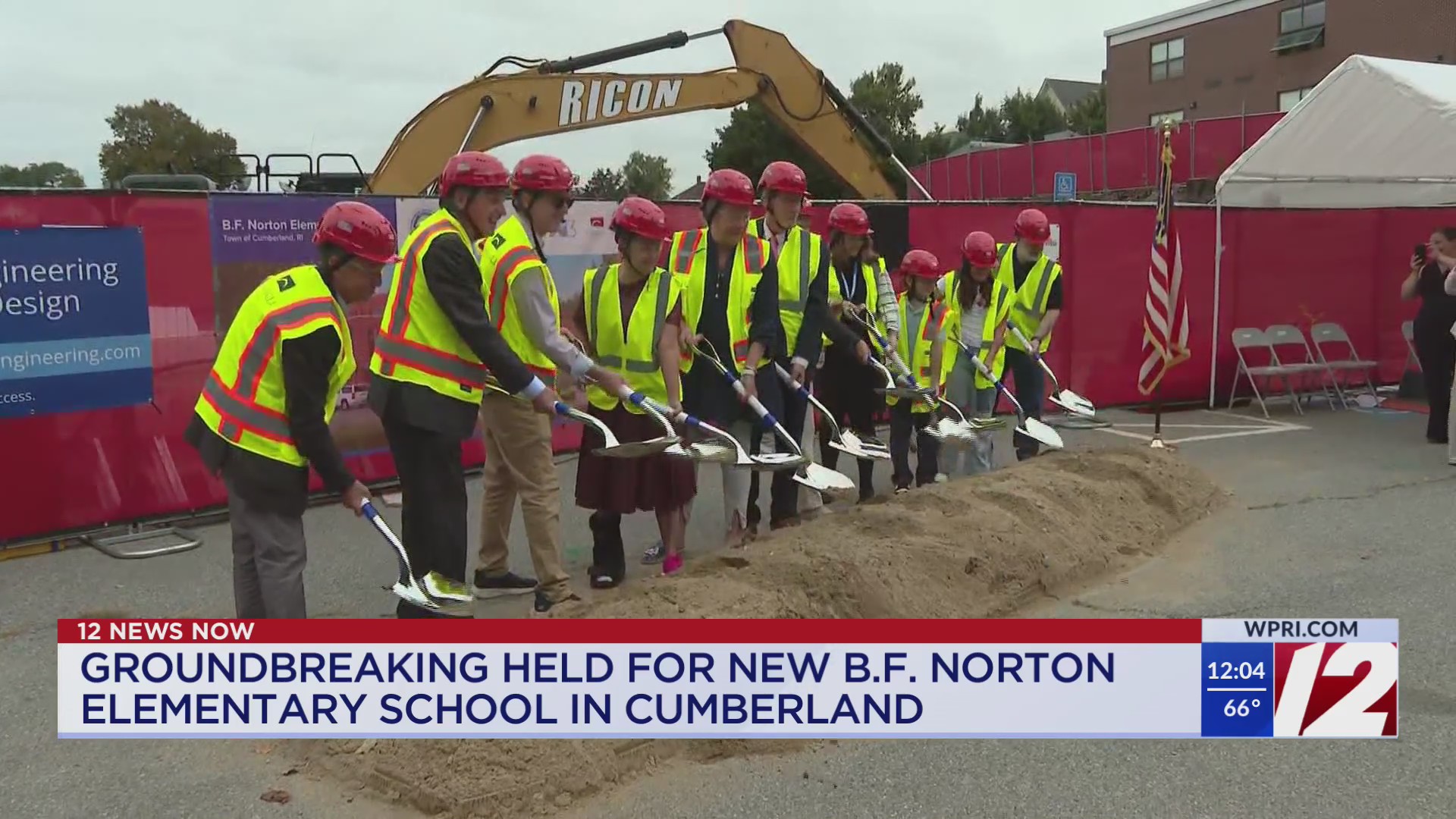 Groundbreaking held for new B.F. Norton Elementary School in Cumberland