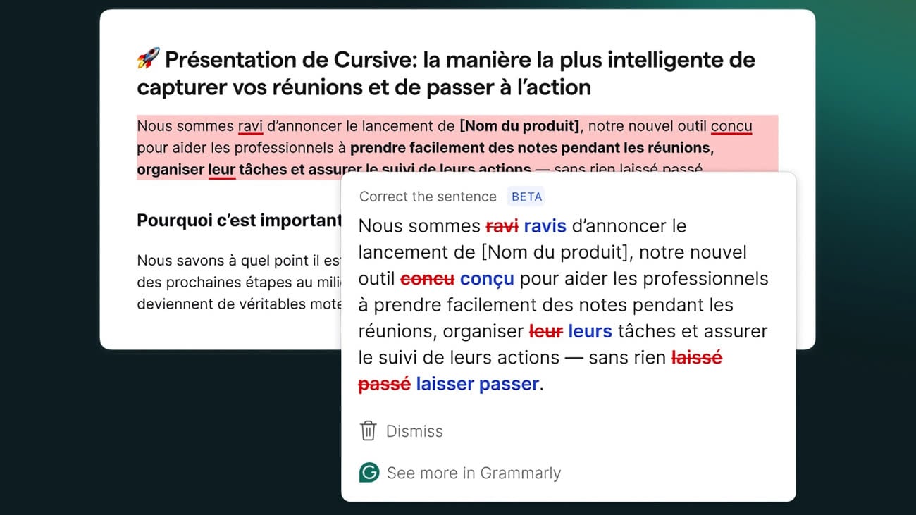 Le correcteur d’orthographe Grammarly va bientôt comprendre le français
