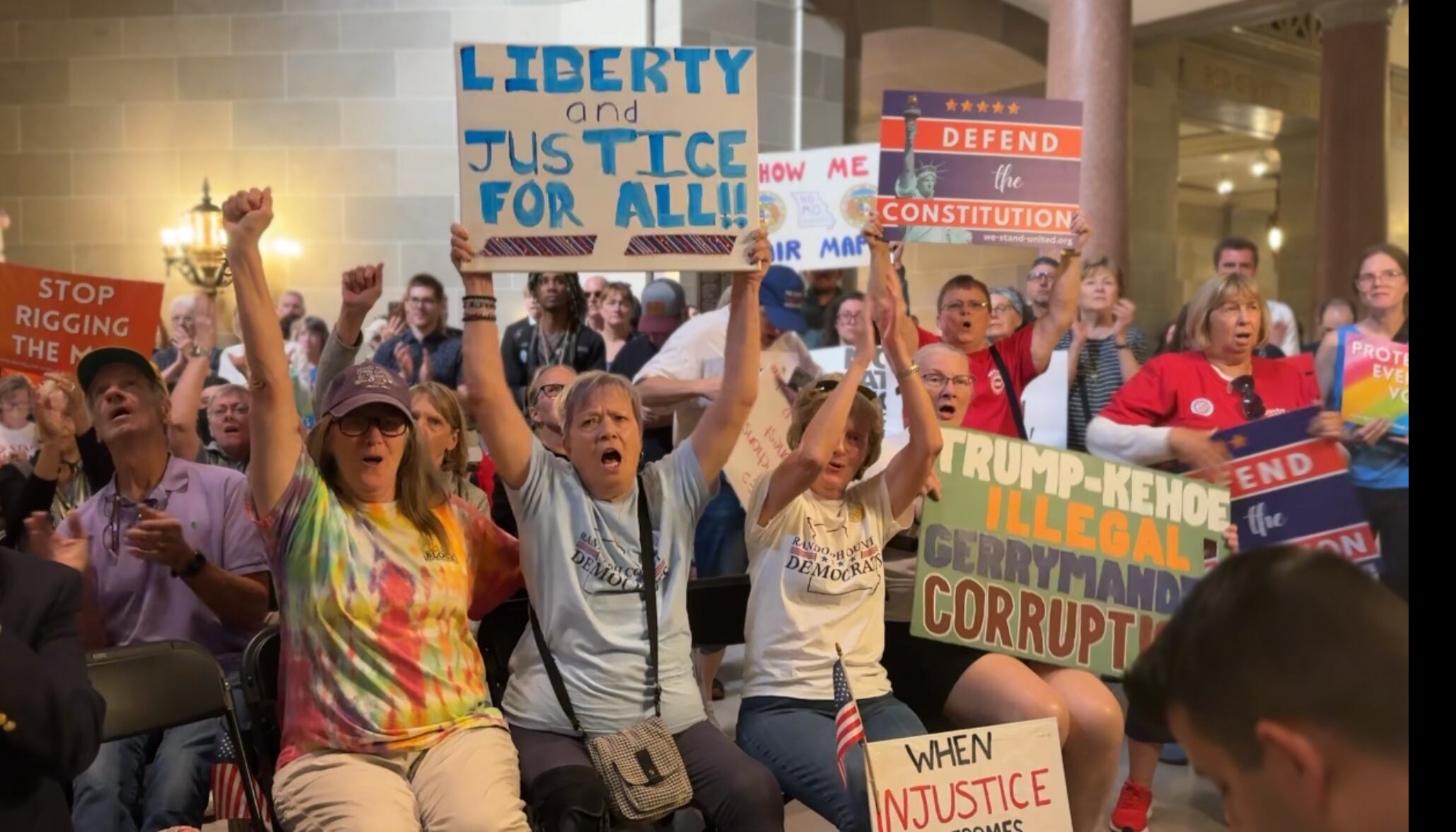 Demonstrations continue at Missouri State Capitol over bill to redraw ...