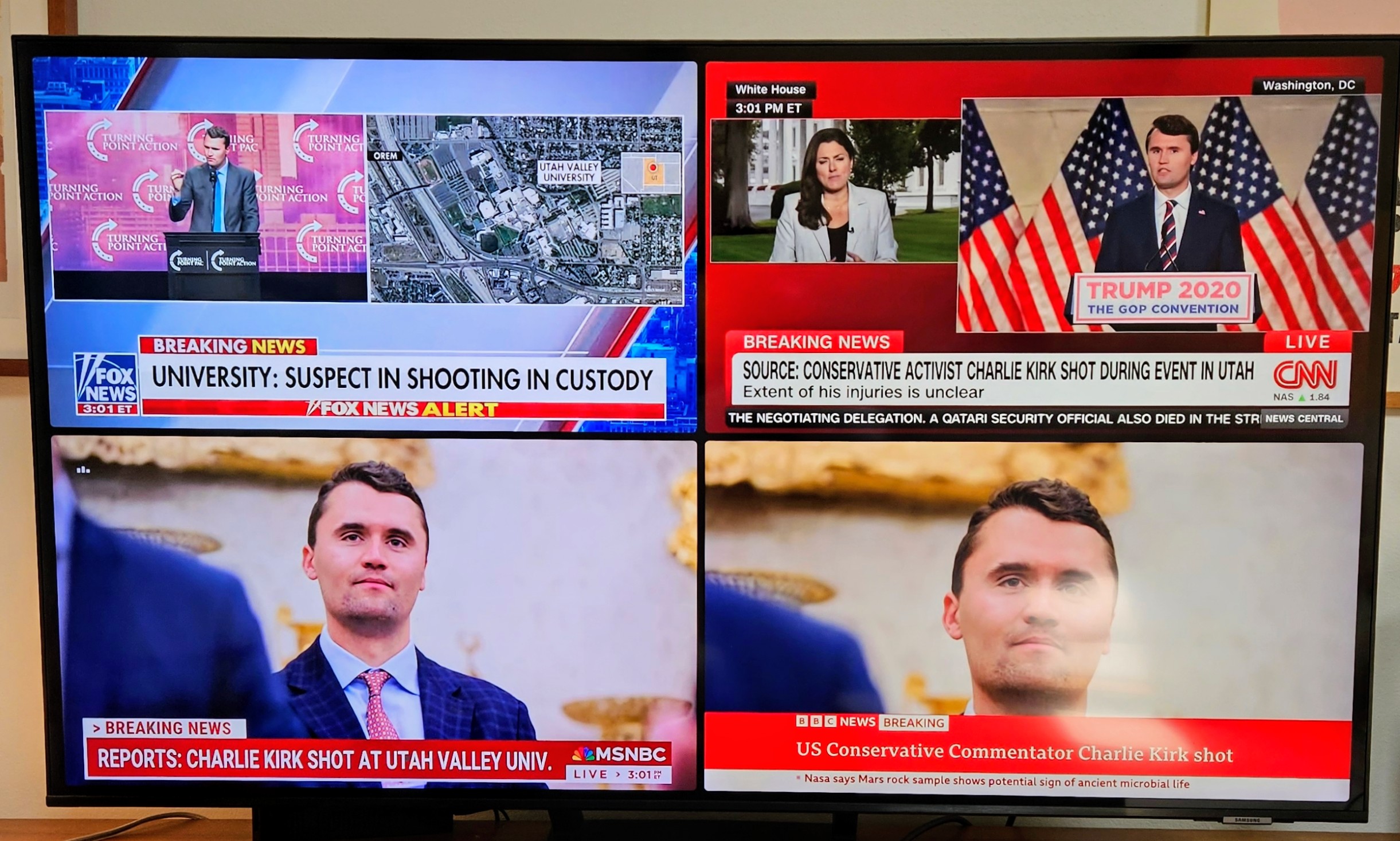 Charlie Kirk In "Critical Condition" After Shooting At Utah Event ...