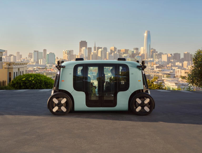 Amazon’s Zoox enters robotaxi race, launches in Las Vegas