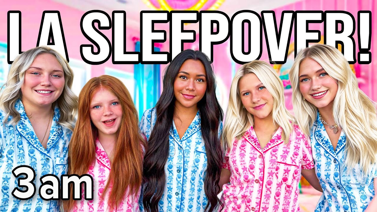 I hosted a dreamy sleepover in LA! 🌴