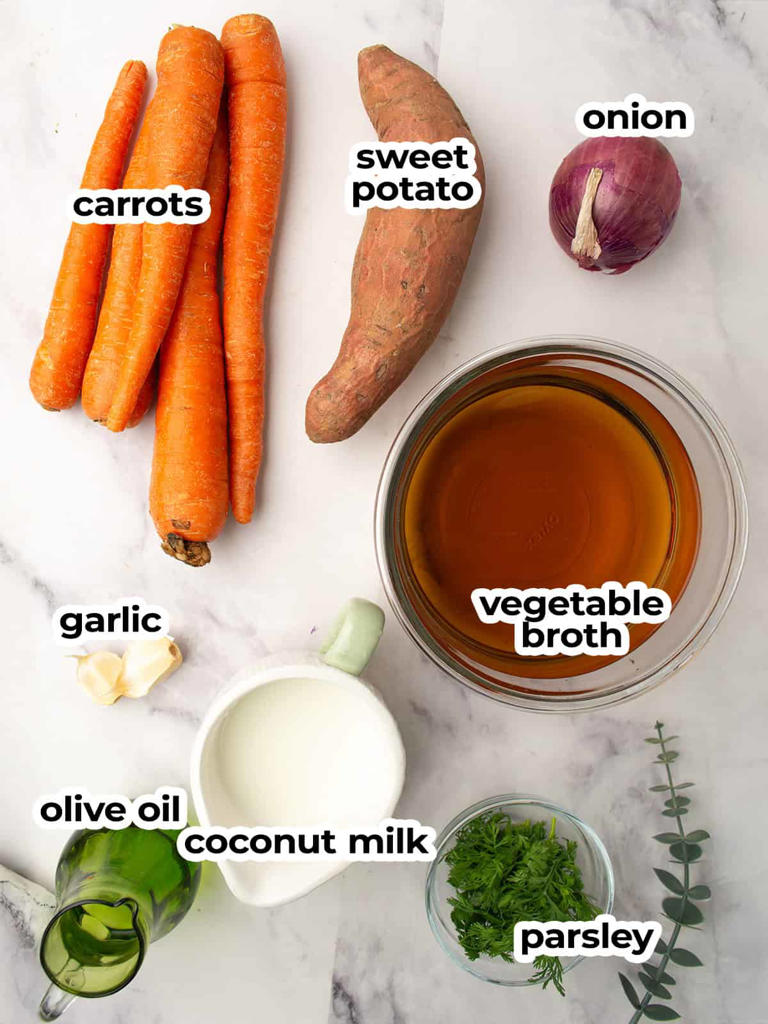 Sweet potato and carrot soup