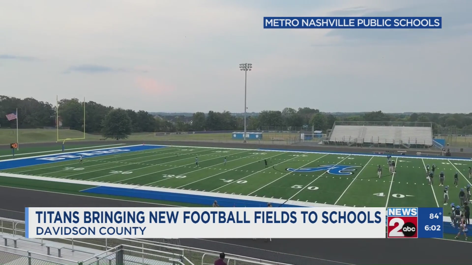 Tennessee Titans bringing new fields to some Nashville schools
