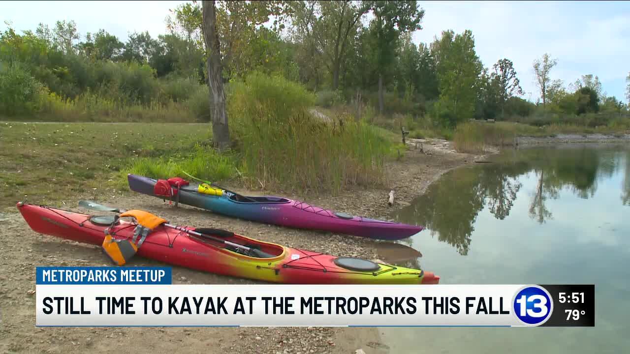 Still time to kayak this fall in the Metroparks