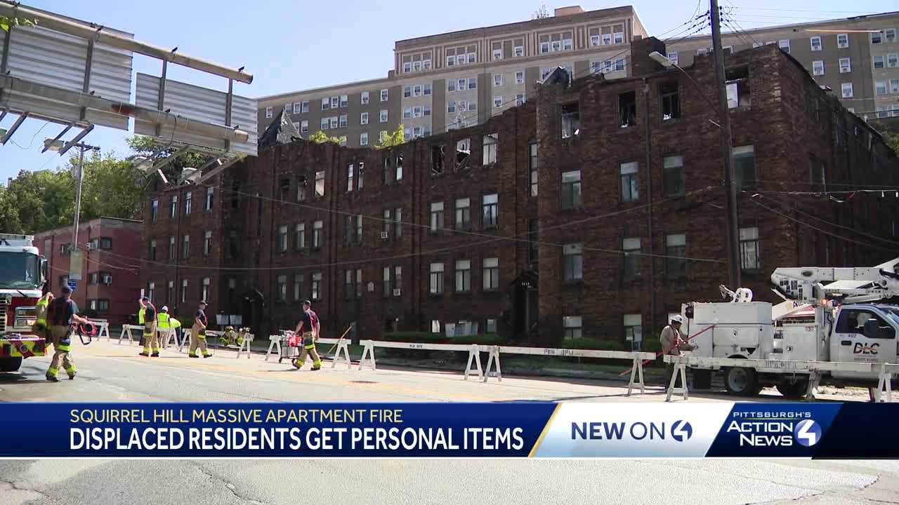 Residents return to Pittsburgh apartment after fire destroys their home