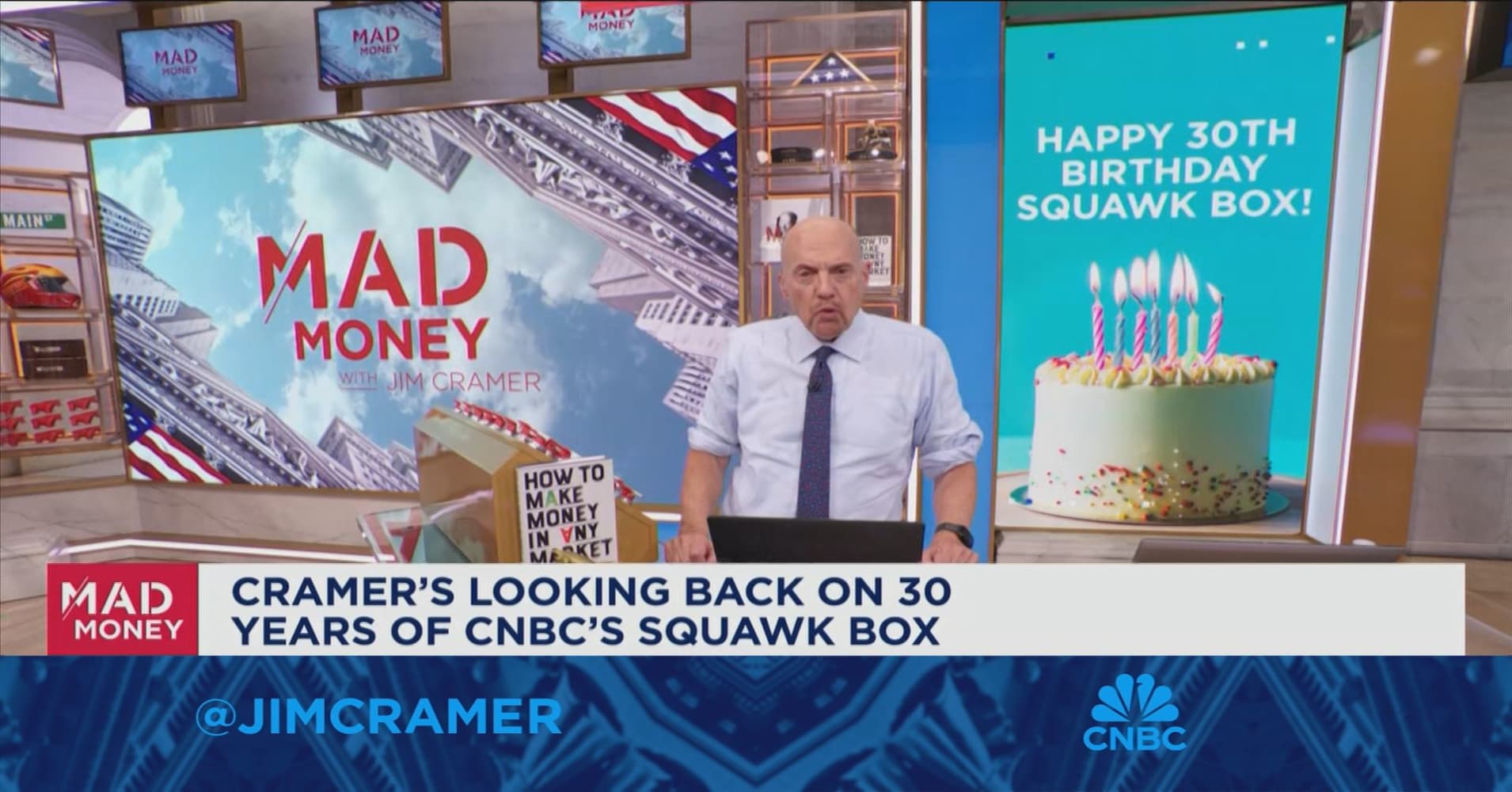 Today felt like the early days of Squawk Box, says Jim Cramer