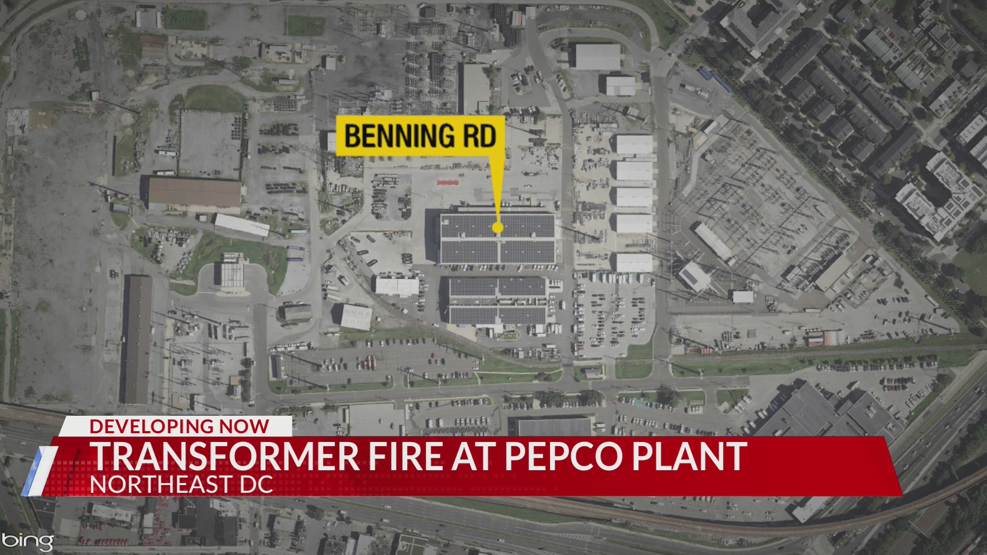 Transformer fire at Pepco plant