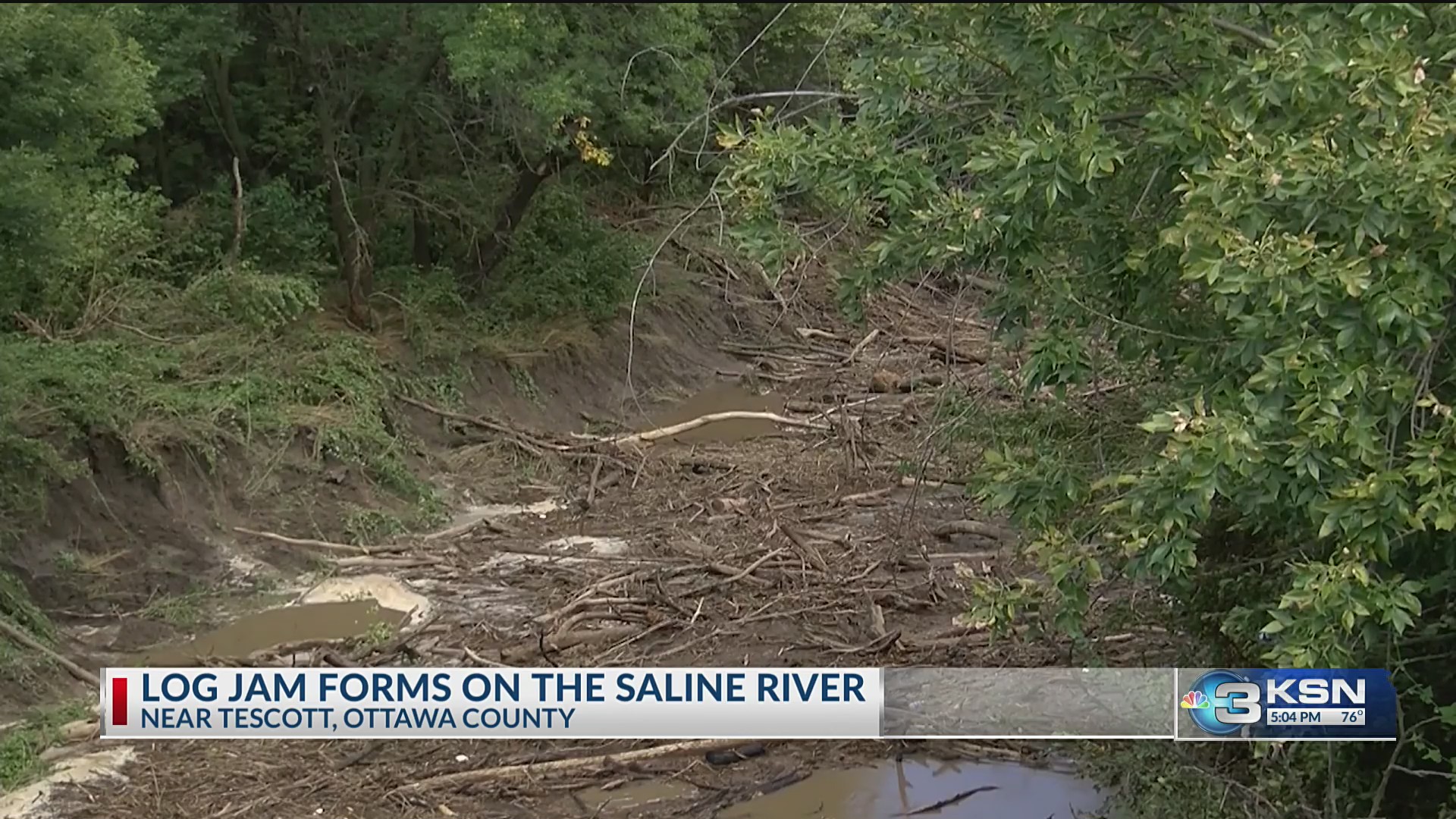 Log jam forms in Ottawa County, commissioners seek solutions