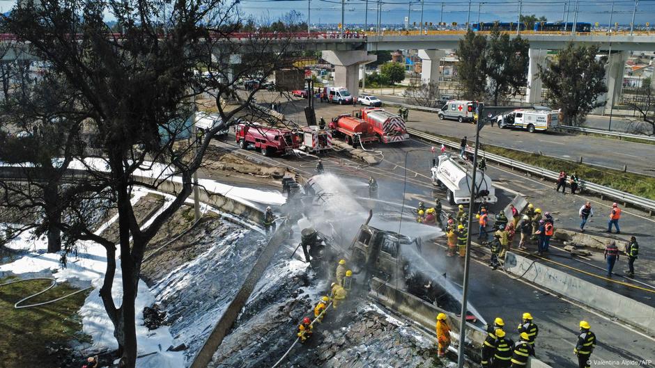 Dozens injured in gas tanker explosion in Mexico City
