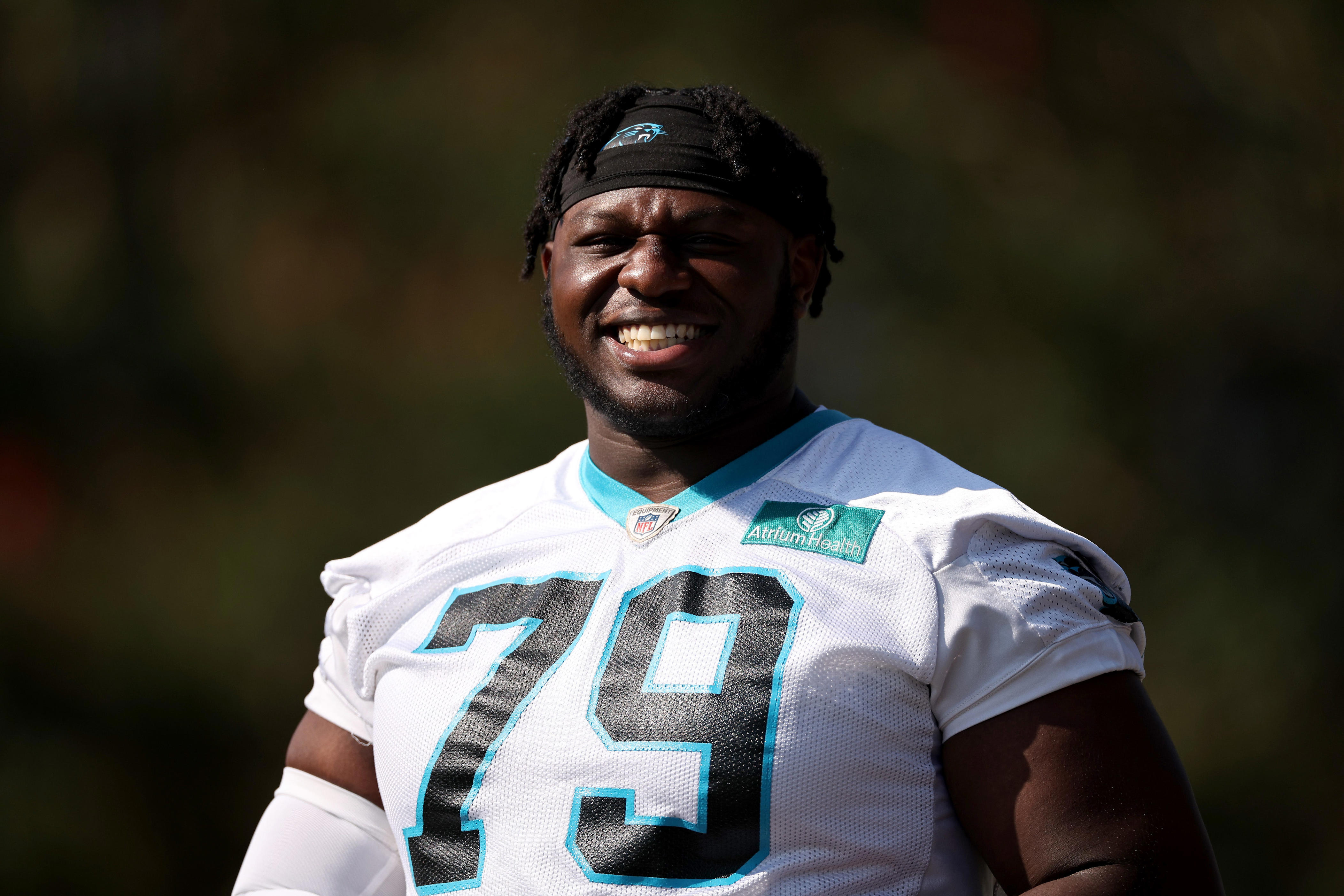 Panthers LT Ikem Ekwonu listed as limited participant in Wednesday's ...