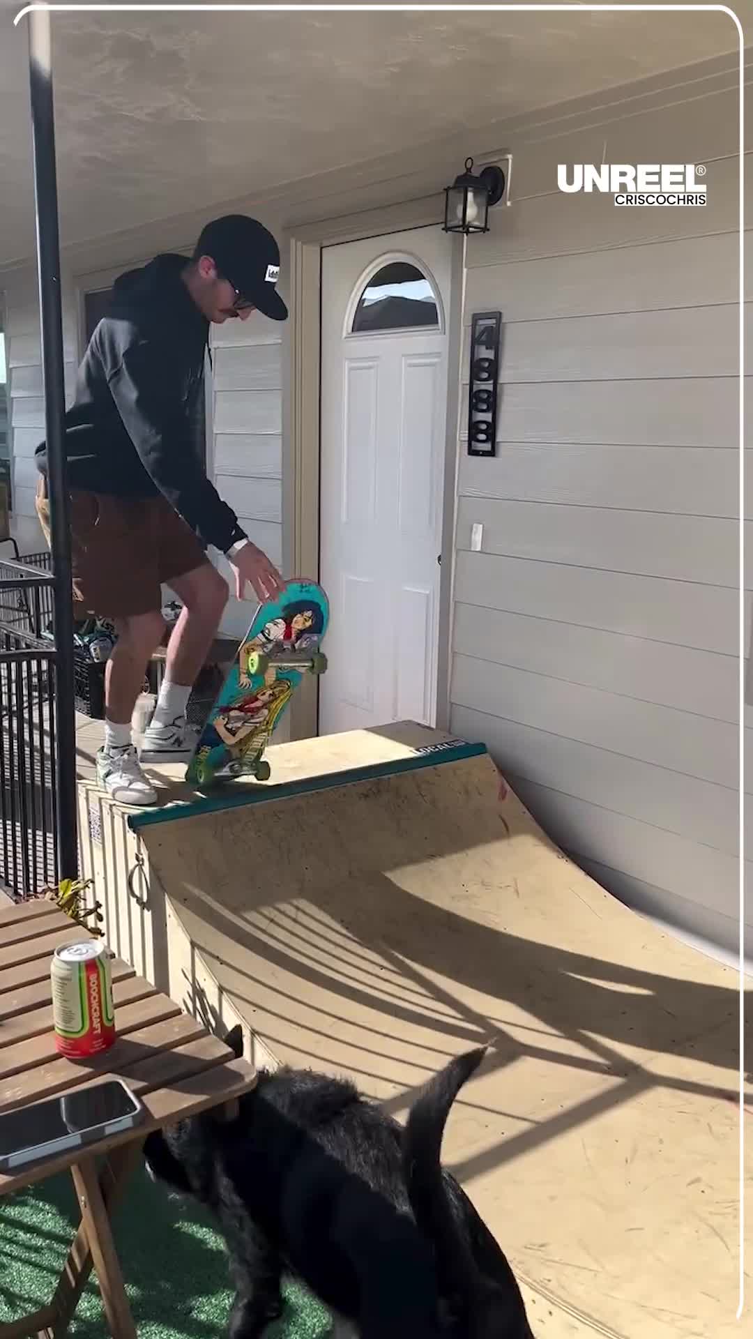 Skateboarding adventures: Conquer the portable half pipe anywhere!