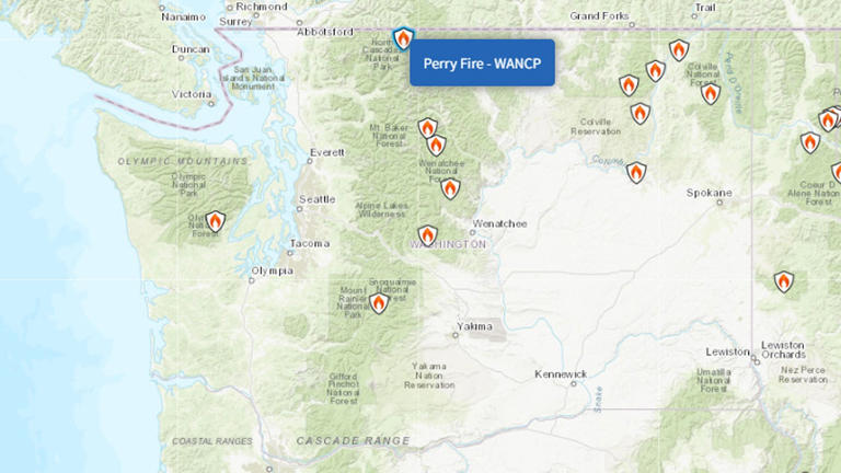 Where are the fires in WA? Here's a map of the wildfires burning across ...