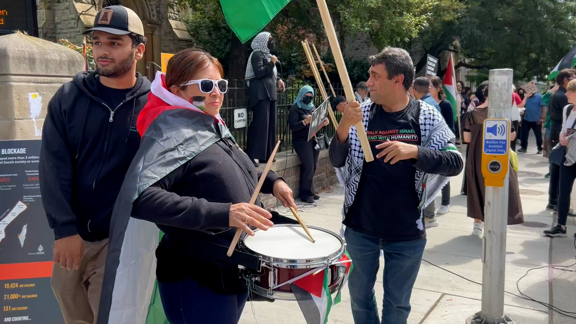 Oct. 7 documentary premiere draws protests and counter-protests at TIFF