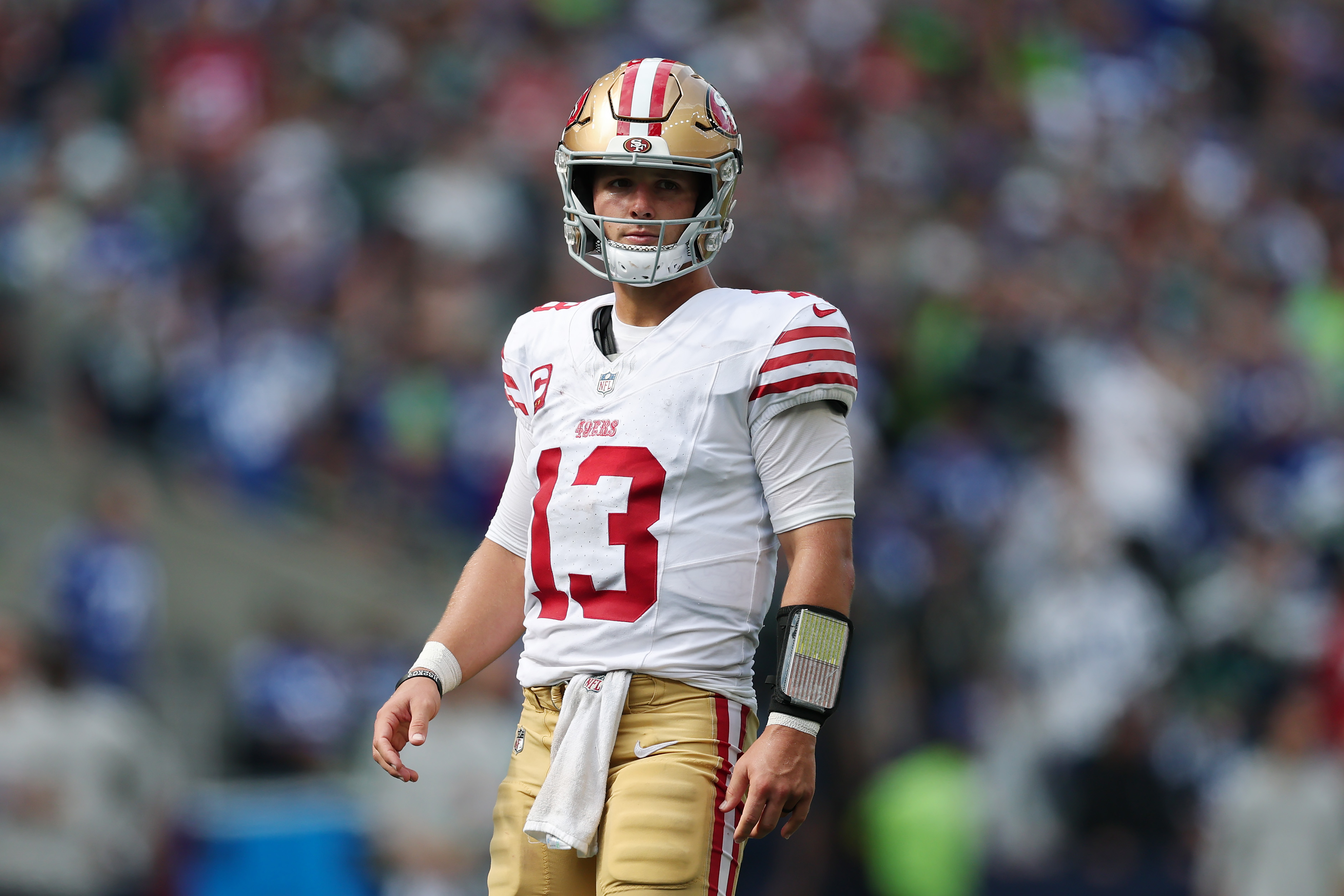 What Brock Purdy’s injuries mean for fantasy football in Week 2