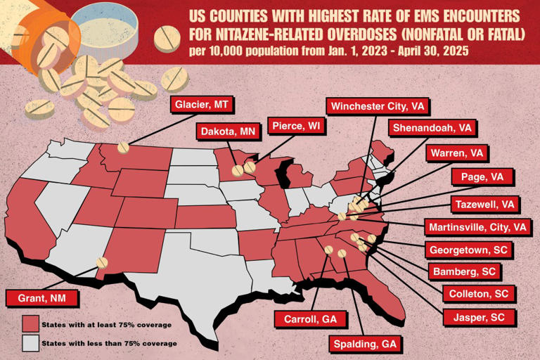 Deadly new opioid, 100 times stronger than fentanyl, seized for first ...