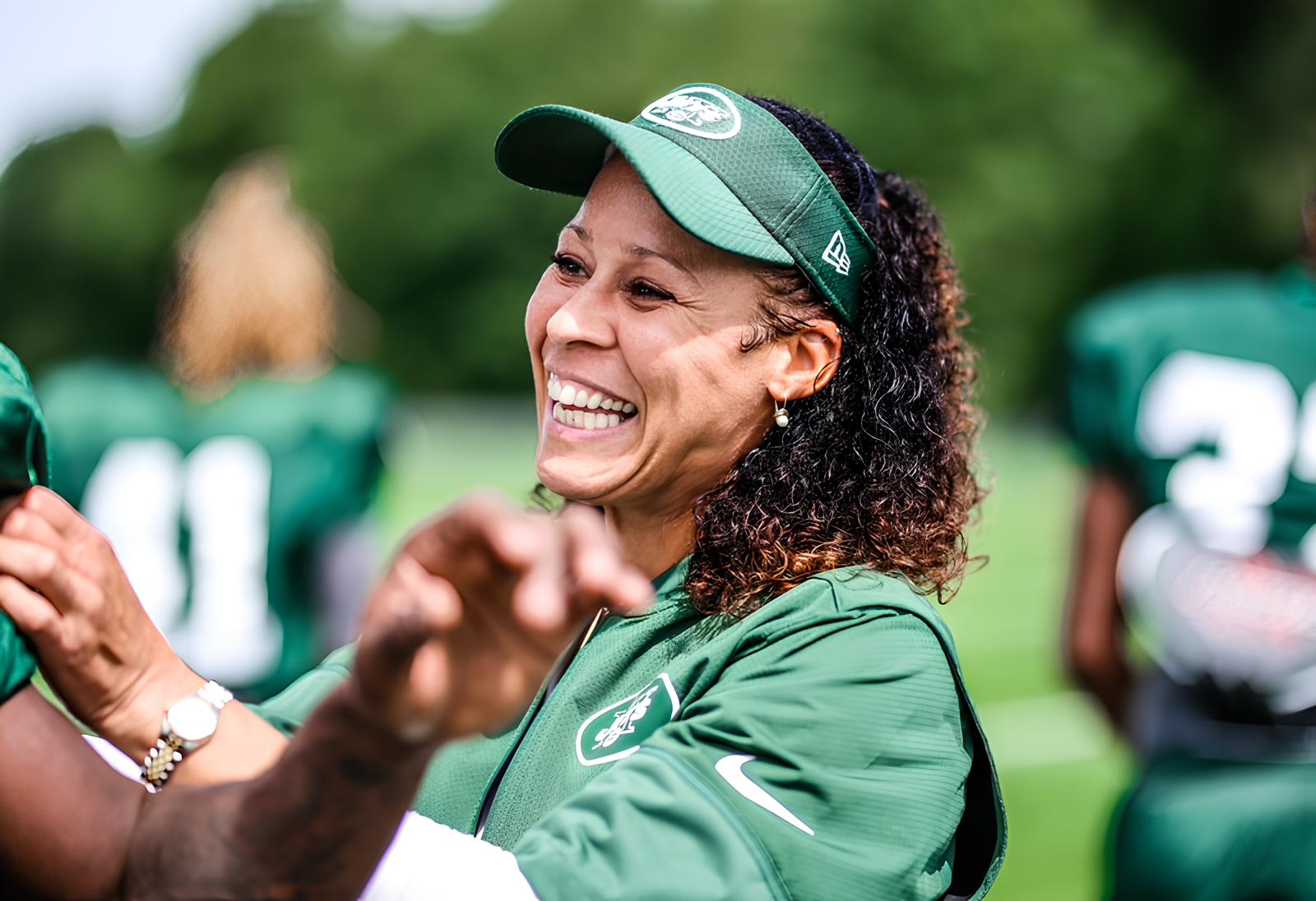 Collete V. Smith talks being first black woman to coach in the NFL ...