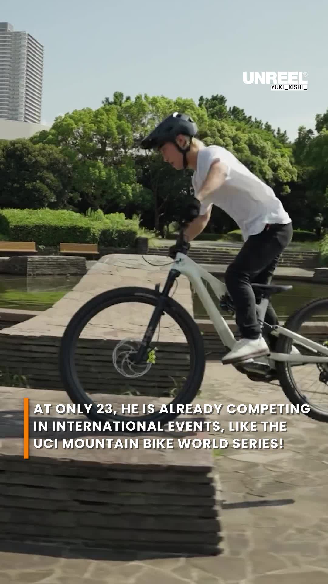 Epic pink bike adventures: Yuki Kishi's amazing mountain biking tricks!