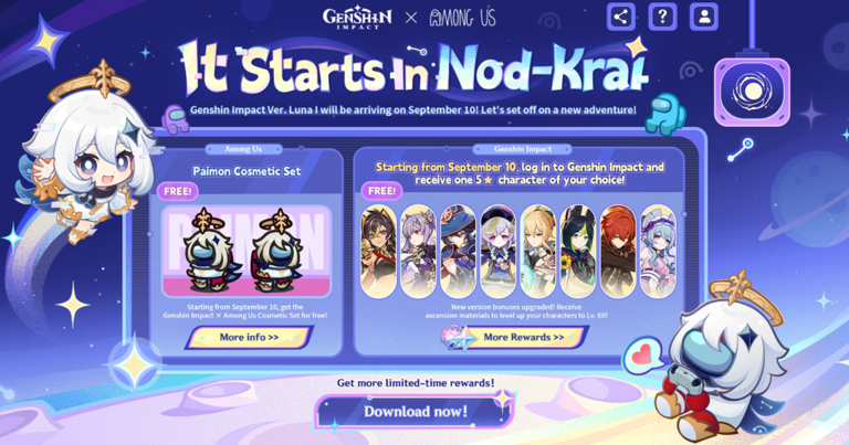 'Genshin Impact' Version Luna I Major Update Live, Paimon Comes to ...