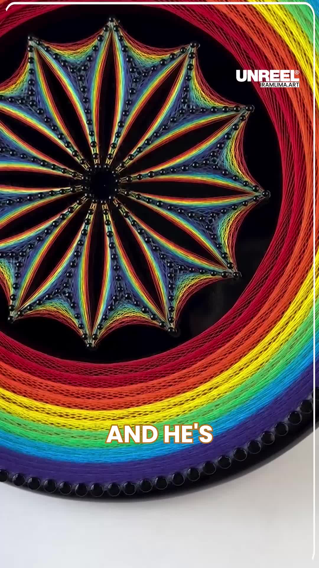 Creating Geometric Wonders: Iram Lima's Mesmerizing String Art Odyssey