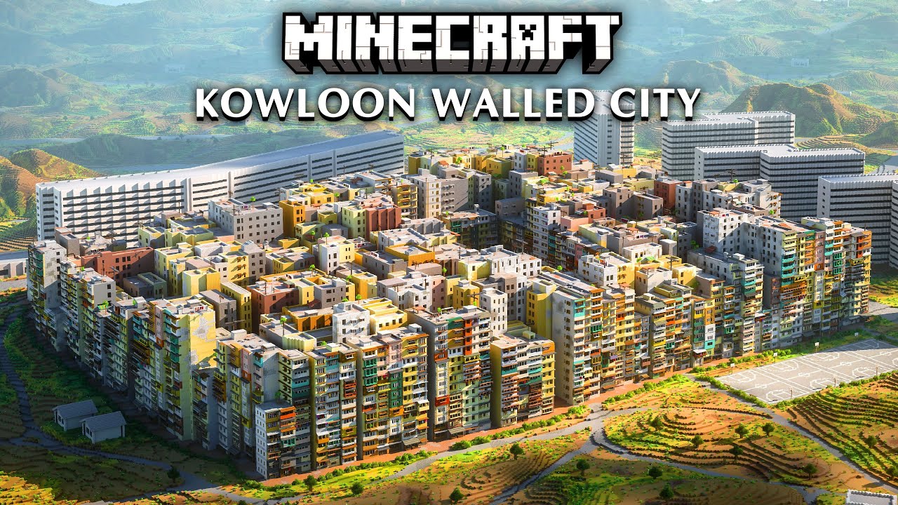 Kowloon Walled City in Minecraft