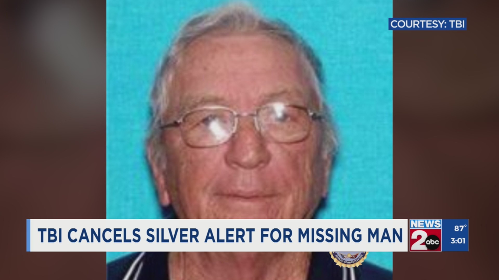 TBI cancels Silver Alert for missing man