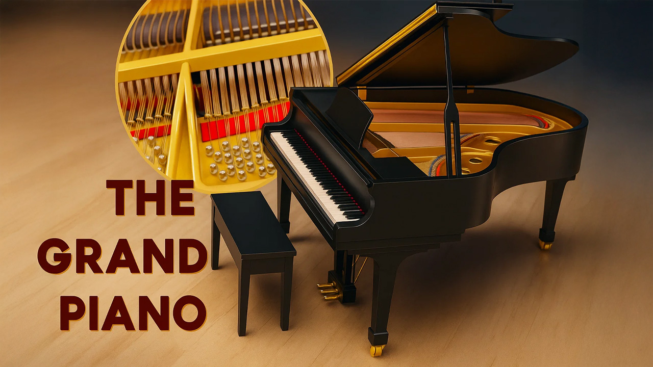 I discovered a stunning grand piano 🖤