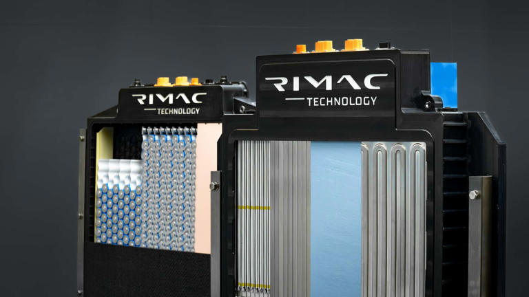 Bateria sólida da Rimac promete recarga de 10% a 80% em 6,5 minutos