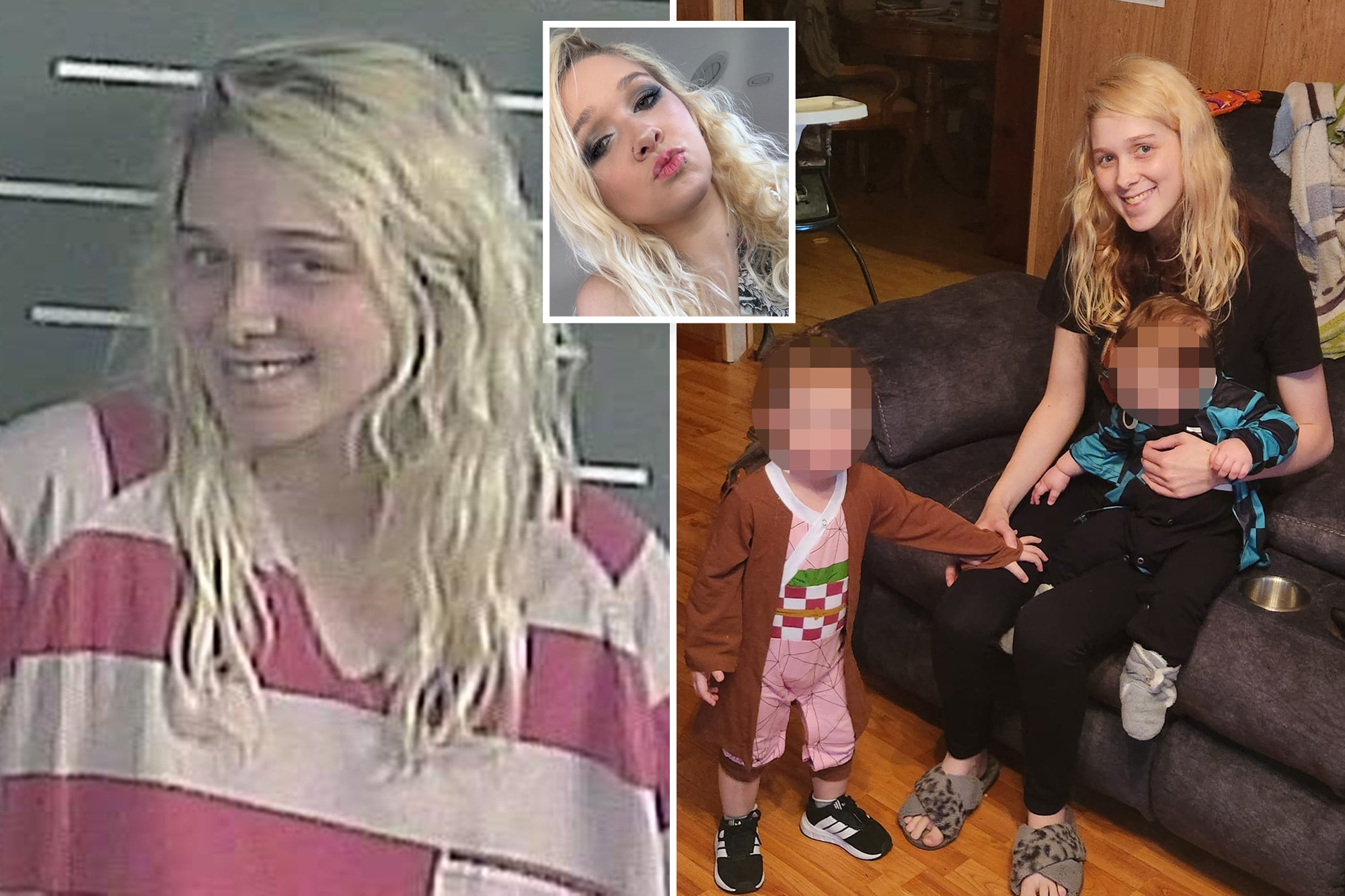 Mom grins in mugshot after being accused of leaving young kids home ...