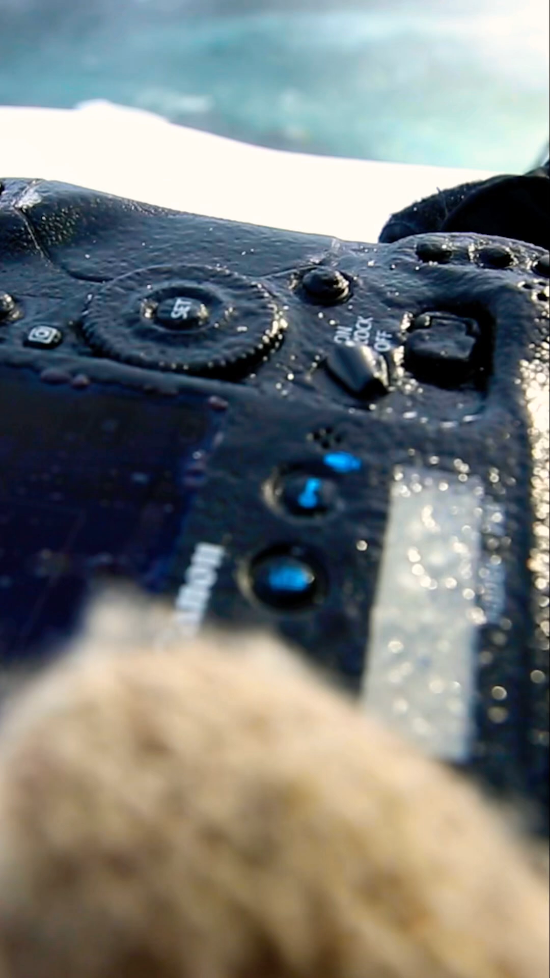 Camera Frozen in Ice