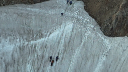 Snowboarder rescued after 100-foot fall on Skyscraper Glacier near ...