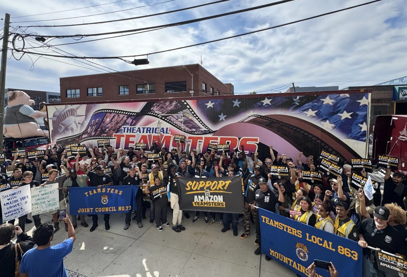 Teamsters Say Amazon Illegally Fired 150 Third-Party Drivers