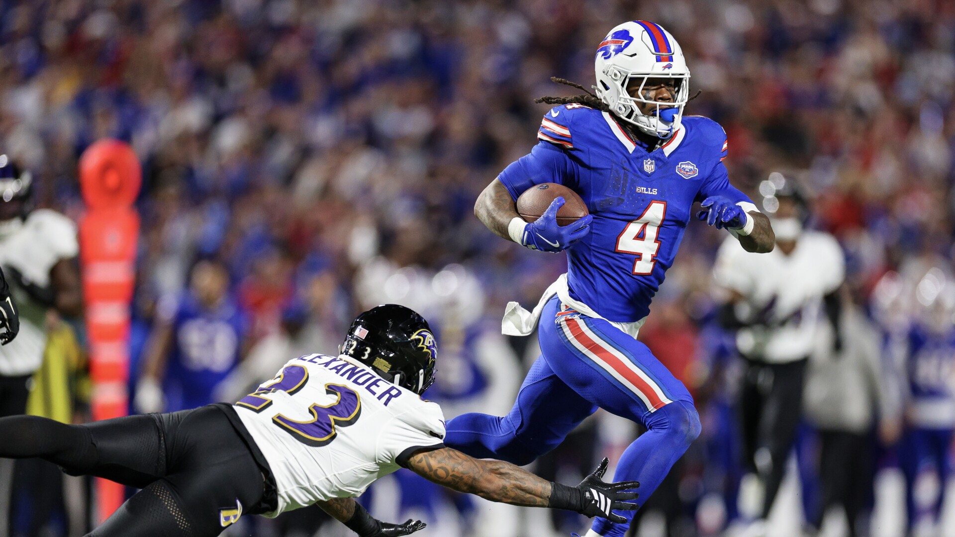 James Cook limited with hamstring injury in Wednesday's practice