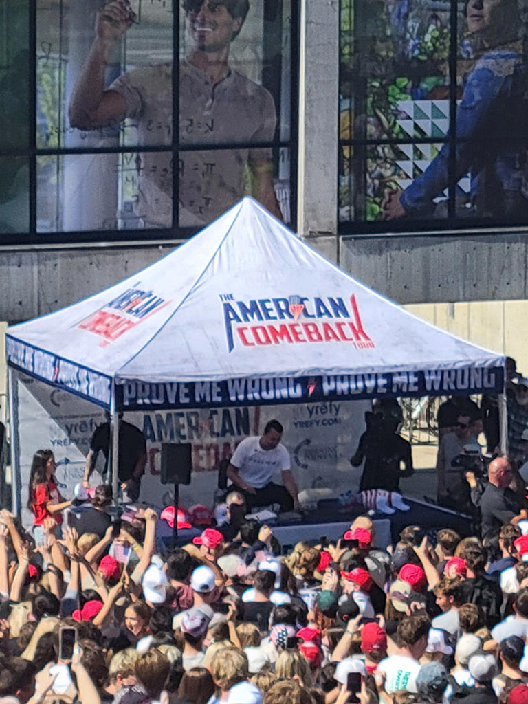 Conservative Charlie Kirk dead after being shot during Utah event, suspect at large