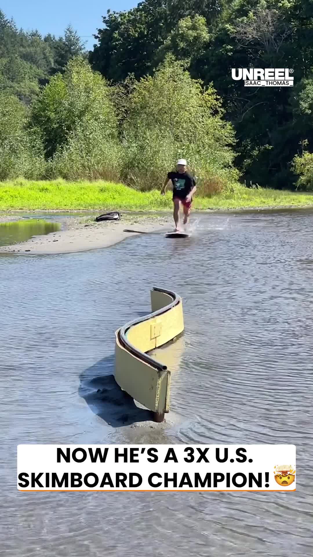 Skimboard like a pro: US champion Isaac Thomas unleashes unbelievable ...