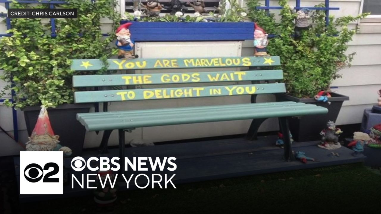 Local landmark bench stolen from Queens homeowner's front garden