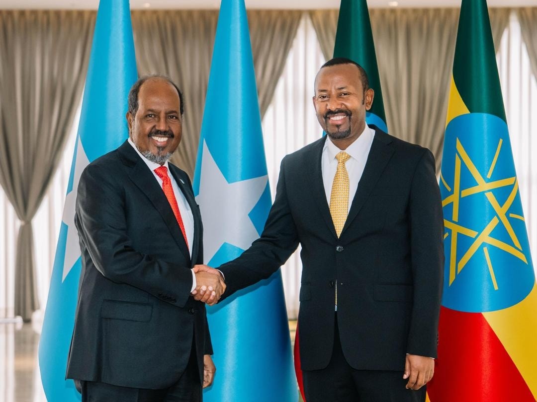 PM Abiy Confers with President Hassan Sheikh, President Salva Kiir Mayardit
