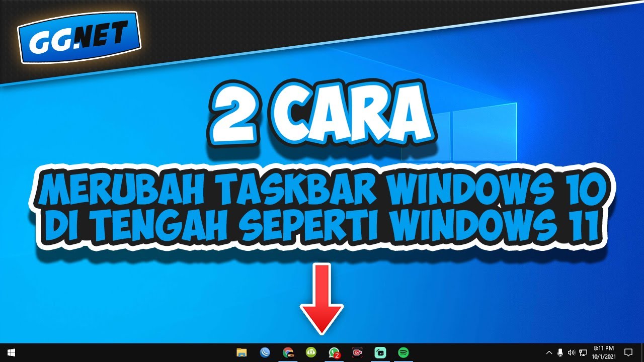 2 Cara agar Tampilan Taskbar di Tengah Seperti Windows 11