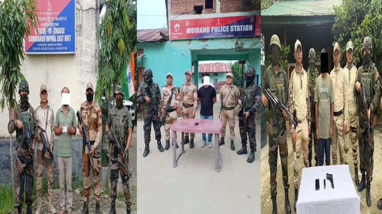 Manipur: Security forces arrest 3 insurgents in coordinated operations ...