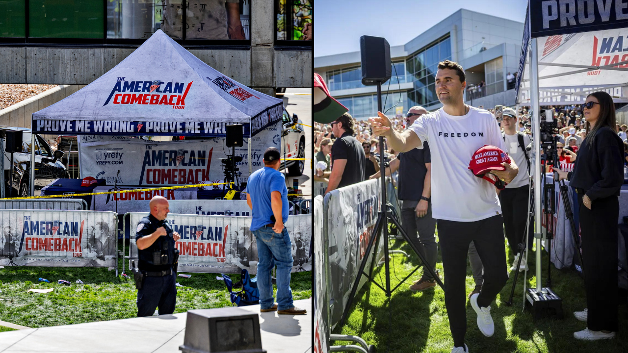 A question on gun violence, then a gunshot: Hunt on for sniper who ...