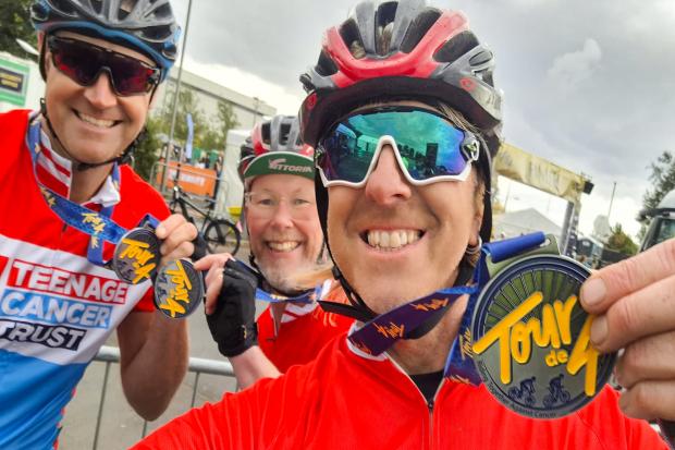 Drayman at Great Corby Brewhouse completes Sir Chris Hoy's 'Tour De 4'